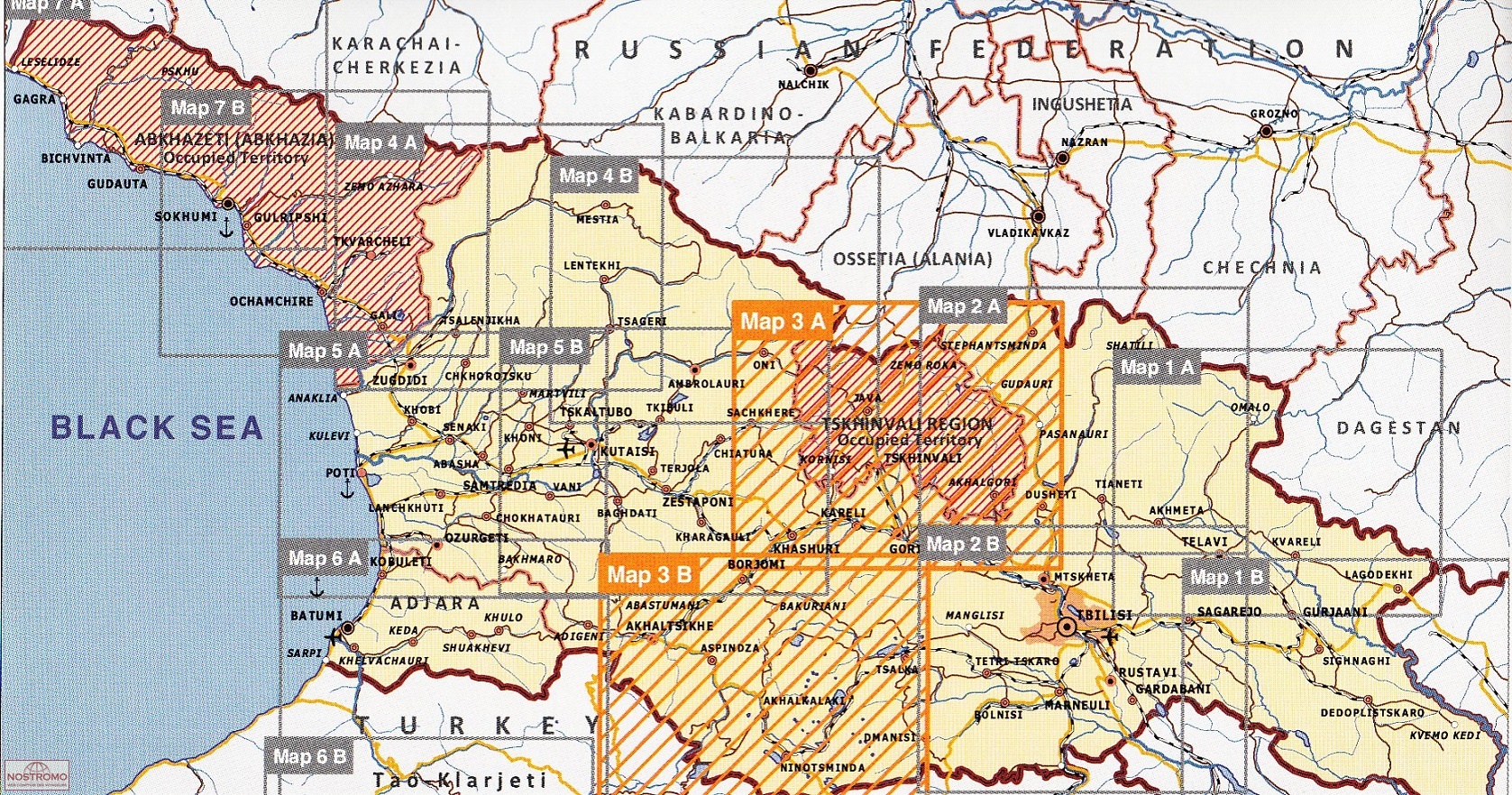 2 MTSKHETA-MTIANETI | carte touristique Geoland | nostromoweb