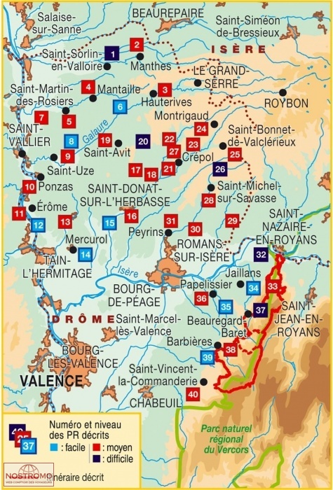 LA VALLÉE DE LA DRÔME À PIED | guide de randonnée FFRP | nostromoweb
