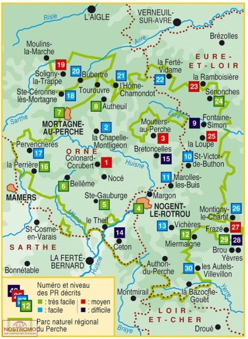 LE PERCHE À PIED | guide de randonnée FFRP | nostromoweb
